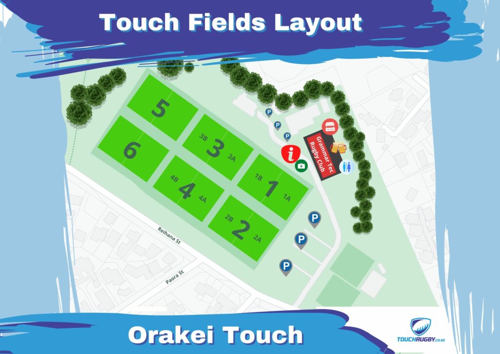 Orakei, Orakei Domain - Touch Rugby Comps & Events